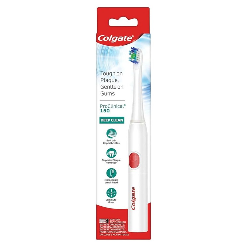 Buy Colgate ProClinical 150 Deep Clean Battery Powered Sonic Toothbrush ...