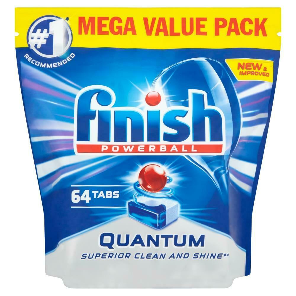 Buy Finish Powerball Quantum Dishwasher Tablets Mega Value Pack - 64 ...