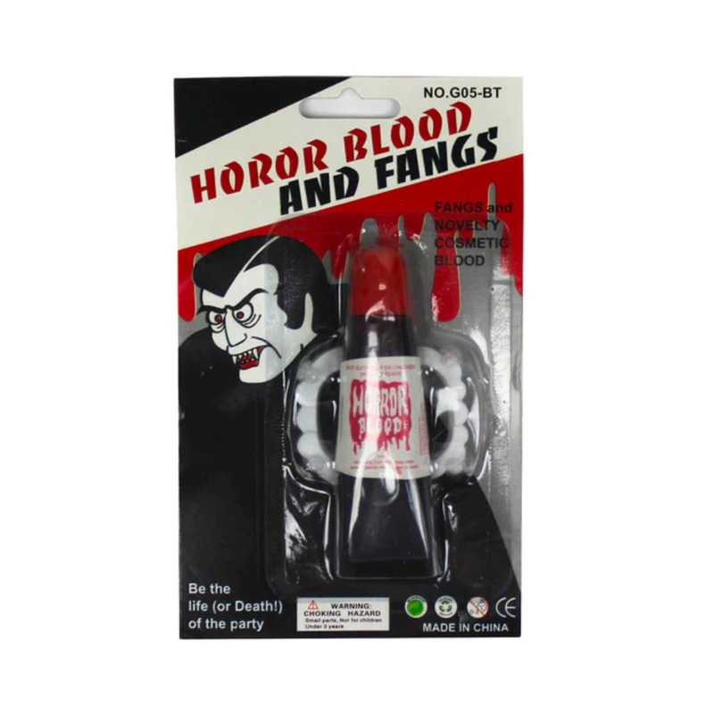 Buy Horror Blood and Fangs Costume Accessory - MyDeal