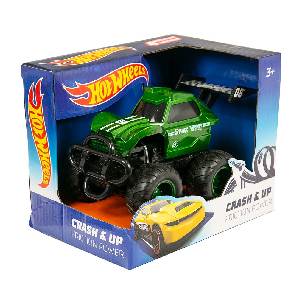 Buy Hot Wheels Crash & Up Friction Car - 13cm - MyDeal Australia