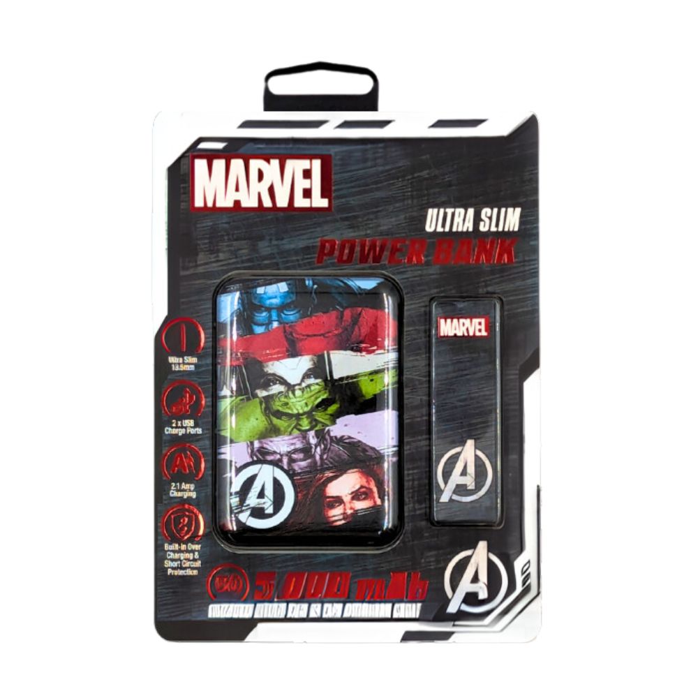 Buy Marvel Avengers Ultra Slim Power Bank 5000mAh - MyDeal Australia