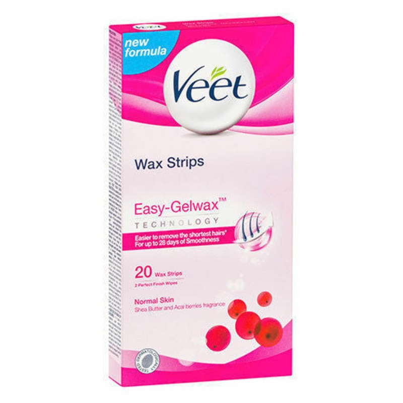 Buy Veet Wax Strips Normal Skin 20 Pack - MyDeal