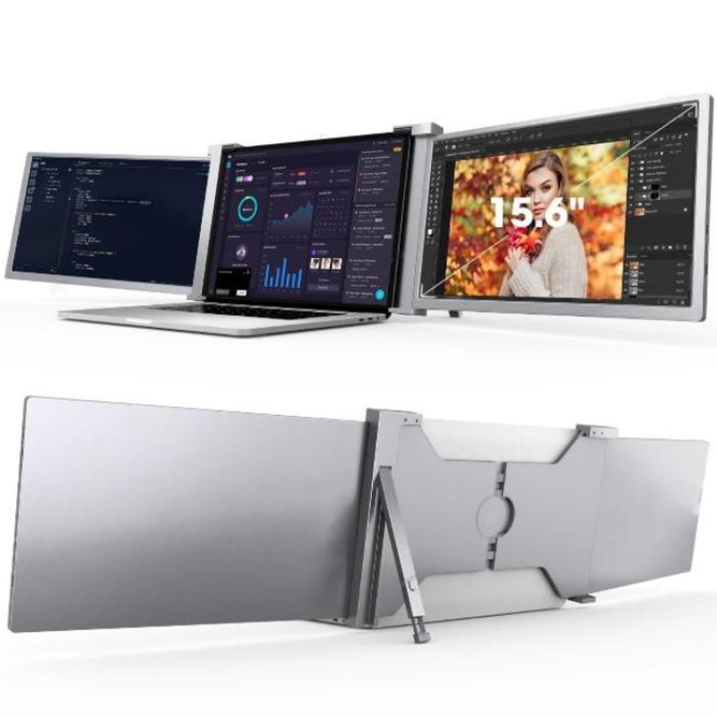 Buy 15.6 inch Trifold Portable Monitor 1080P IPS FHD Laptop Screen ...