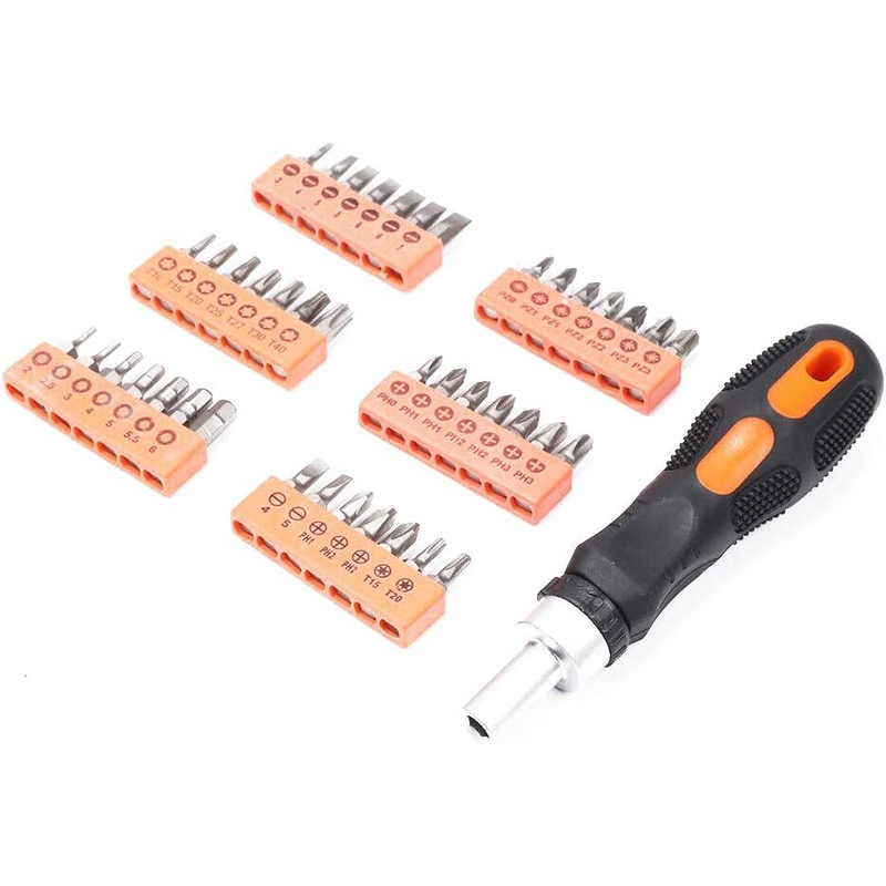 Buy 58Pc Ratchet Screwdriver Bits Set Nut Driver Setter Hex Torx Key ...