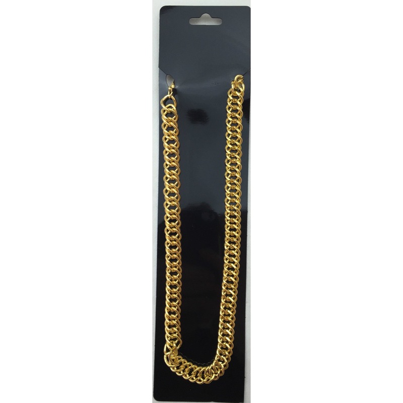 Buy BIG NECKLACE 50cm Pimp Costume Party Fancy Dress Gangster Chain ...