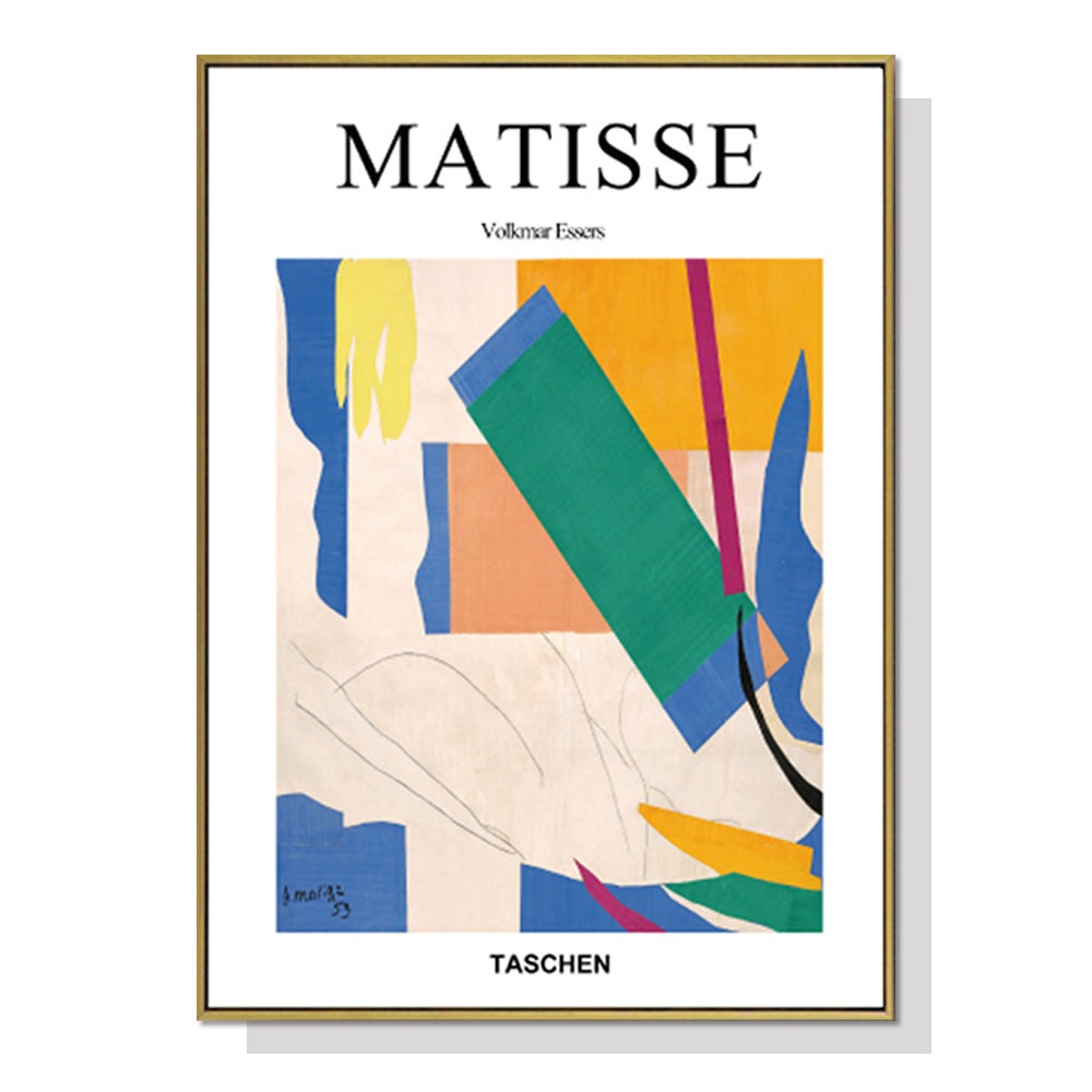 Buy Wall Art 70cmx100cm Abstract colour by Henri Matisse Gold Frame ...
