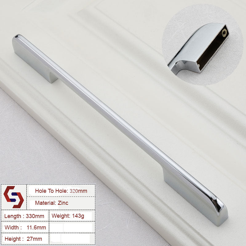 Buy Zinc Kitchen Cabinet Handles Drawer Bar Handle Pull silver color ...