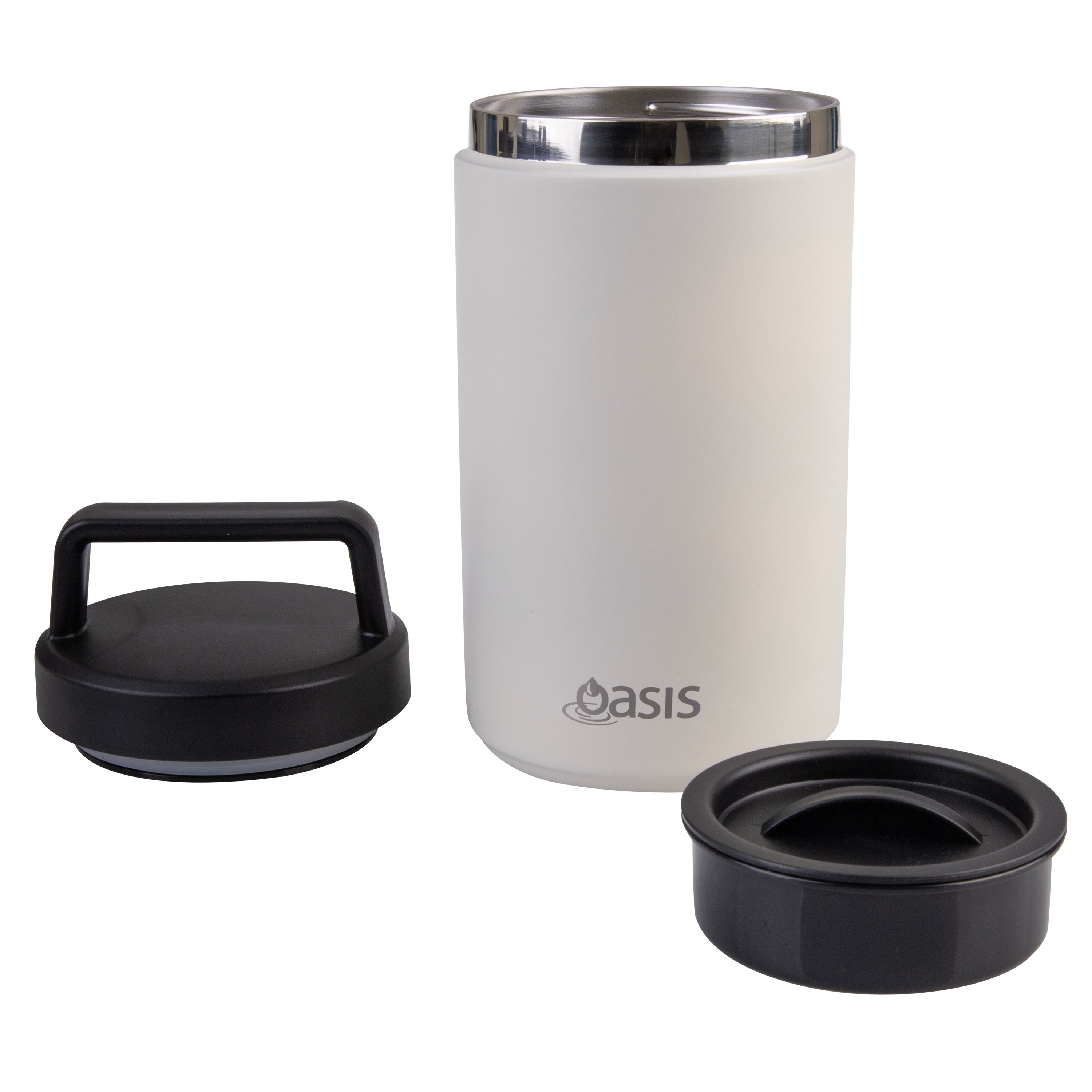 Buy OASIS FOOD FLASK W/HANDLE ALABASTER 700ML S/S - MyDeal Australia