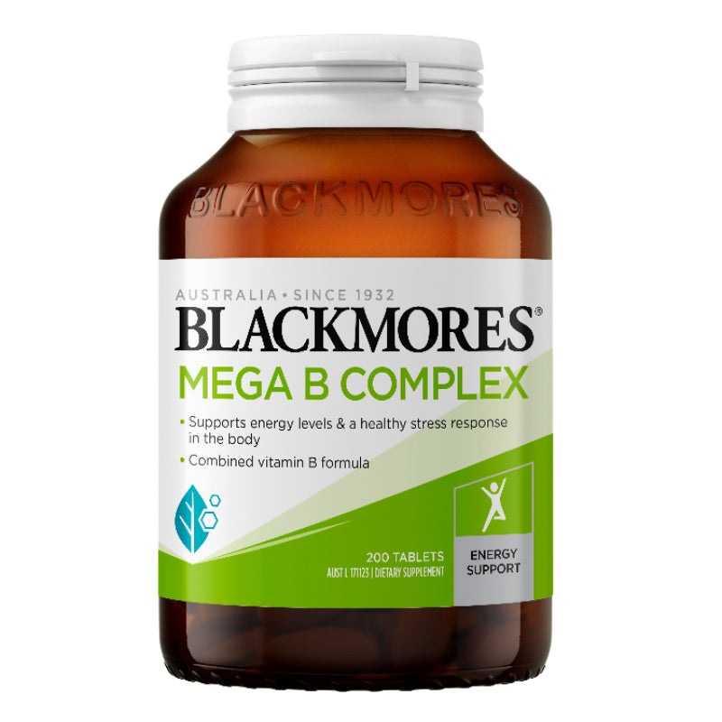 Buy Blackmores Mega B Complex 200 Tabs - MyDeal
