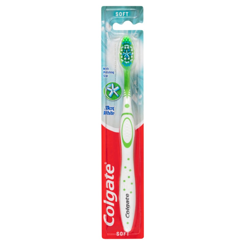 Buy Colgate Max White Manual Toothbrush Soft with Polishing Star 1 Pack ...