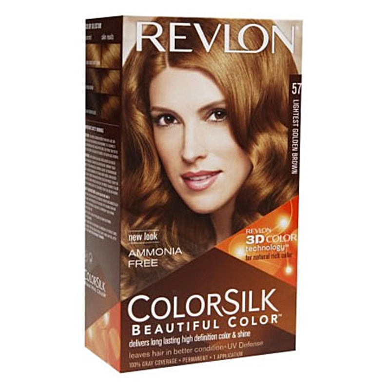 Buy Revlon ColorSilk Beautiful Color - 57 Lightest Gold Brown - MyDeal