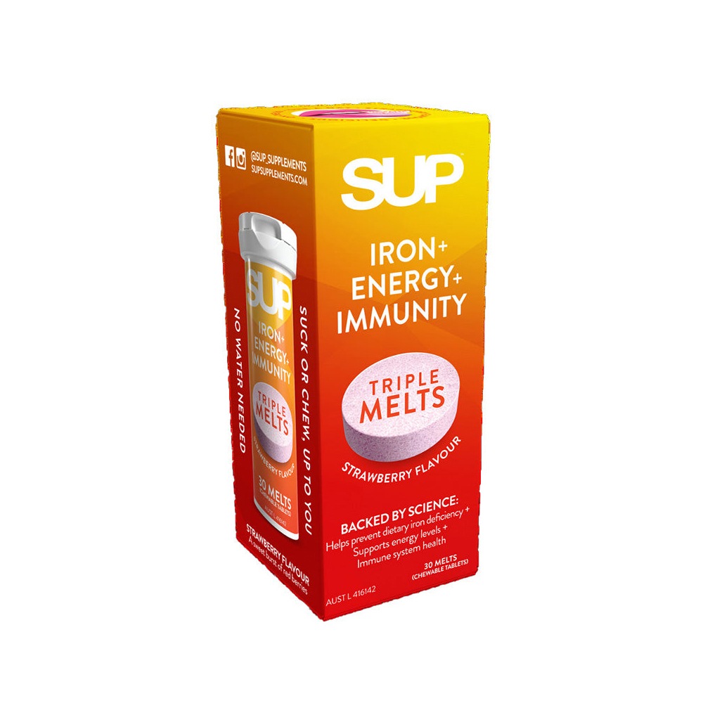 Buy SUP Supplements Iron + Energy + Immunity 30 Melt Tablets - MyDeal ...