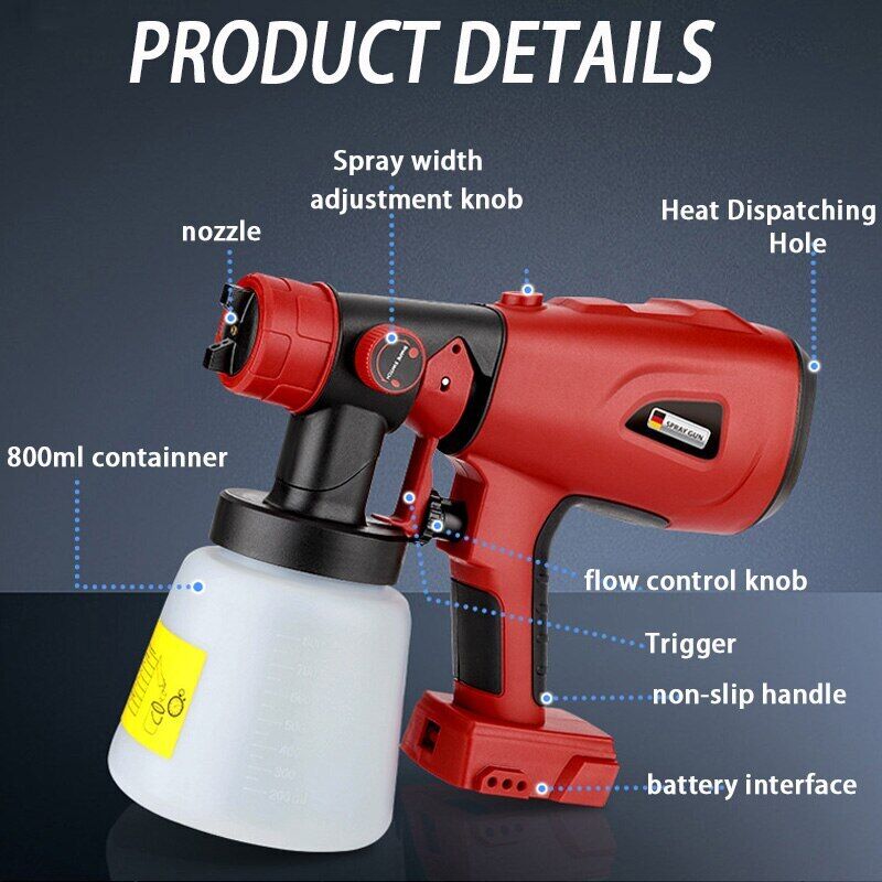 Spray gun cordless store