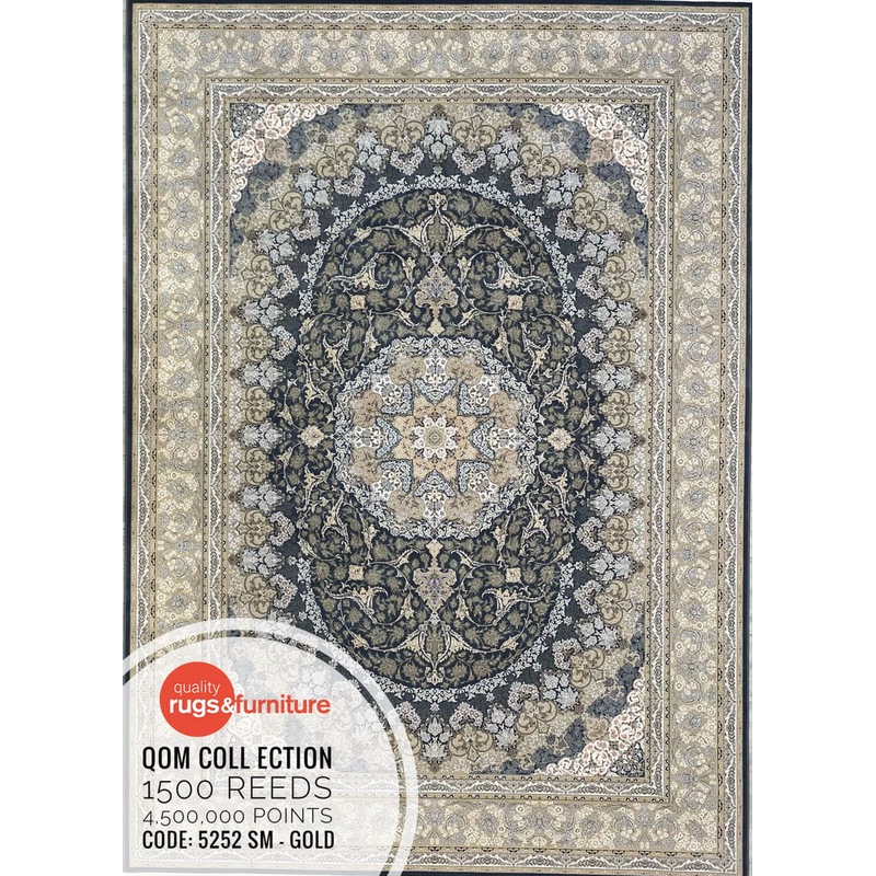 Buy Zartosht 5252 SM-Gold Persian Traditional Rug - MyDeal