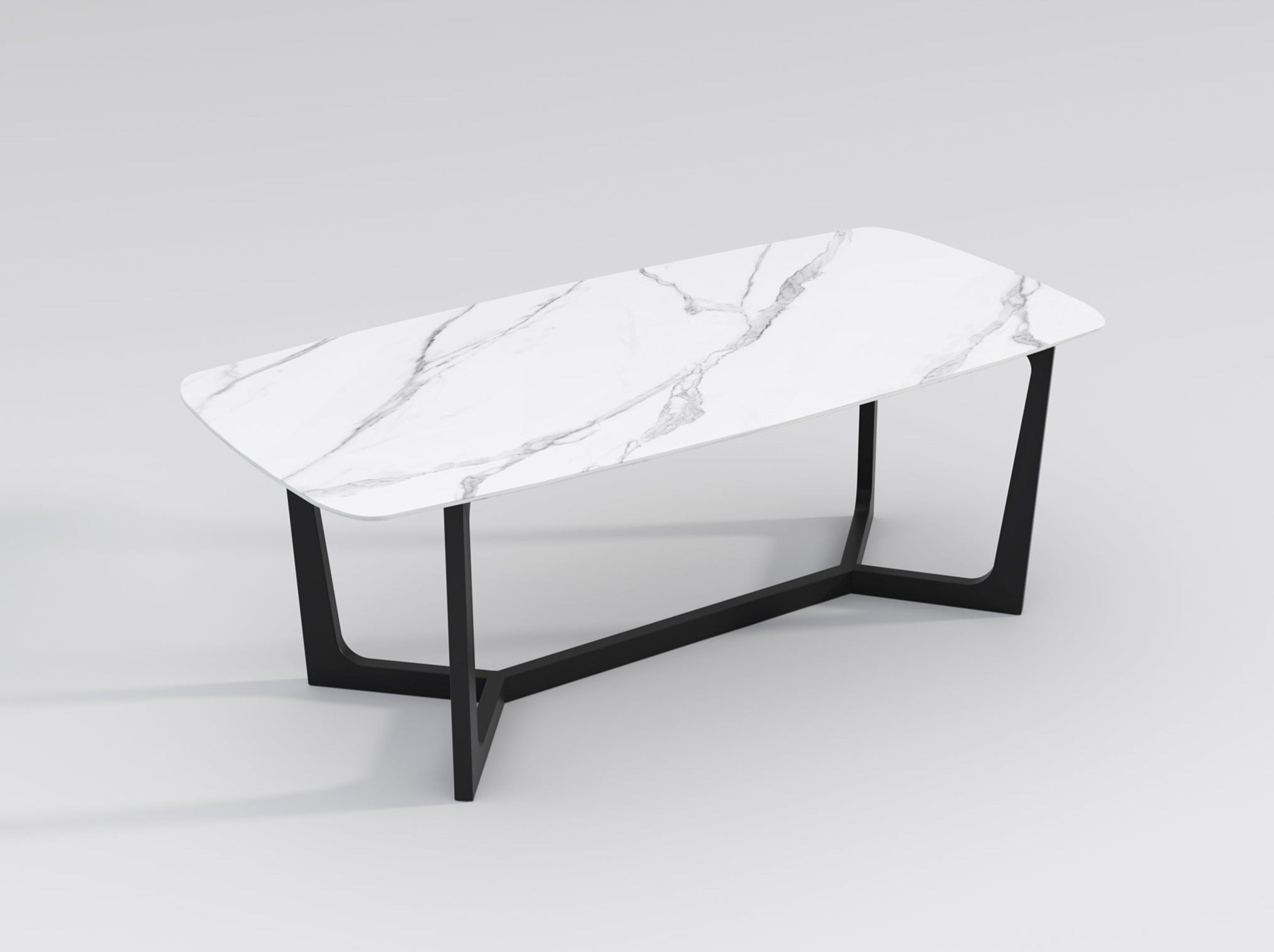 Buy Barley Glossy White Ceramic Round Corner Dining Table/Timber Legs ...