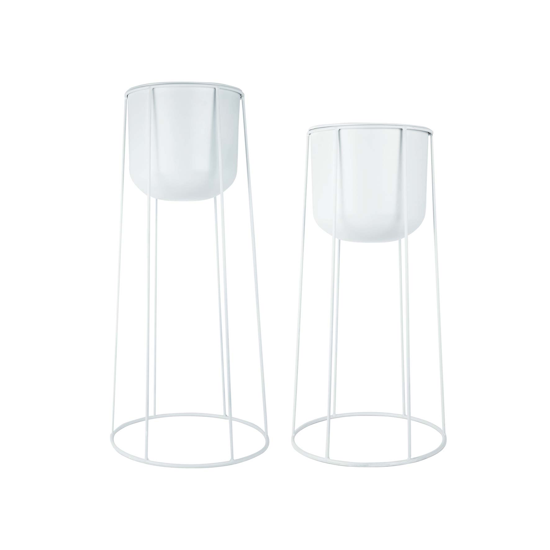 Buy Botanica White Planter Round - Set of 2 - MyDeal Australia