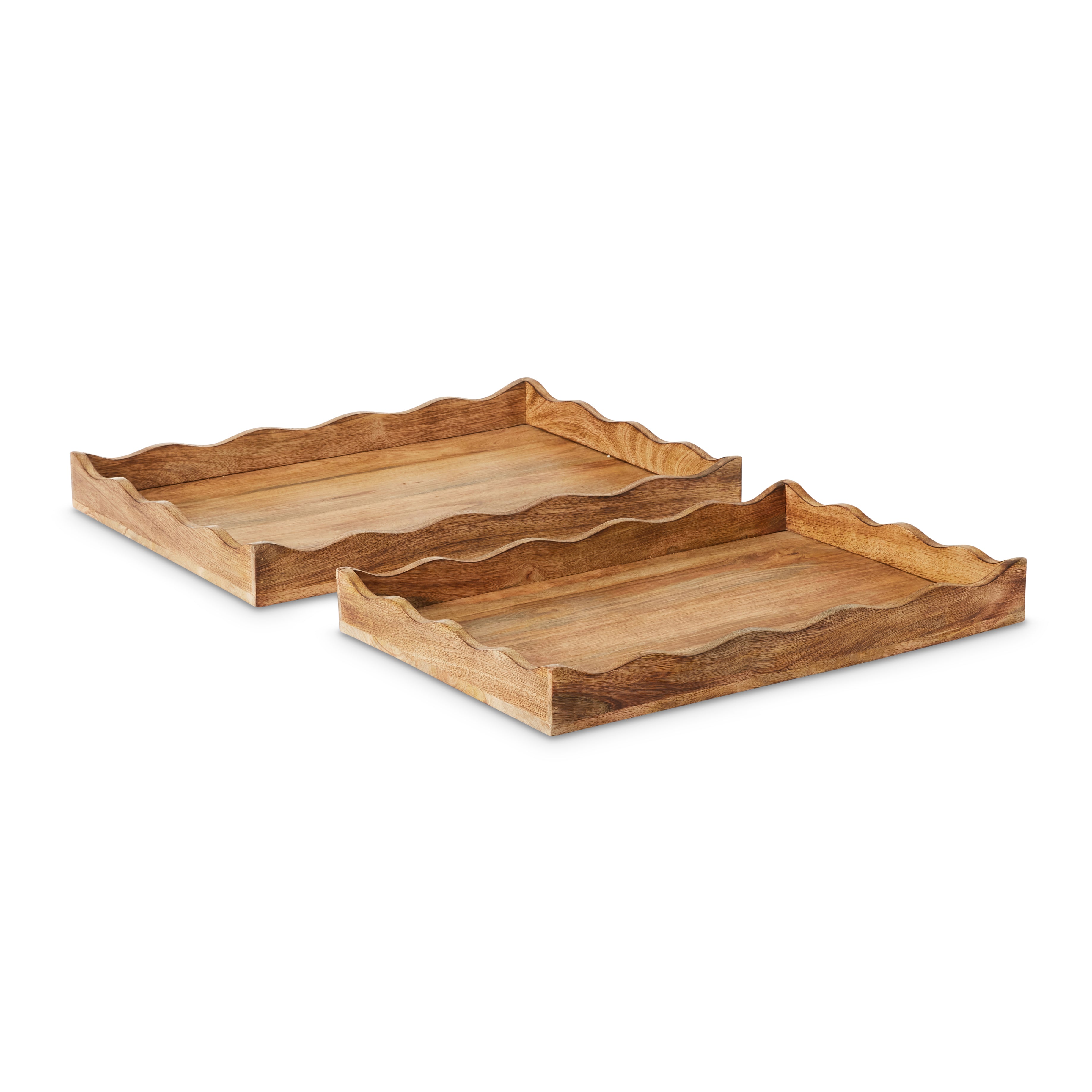 Buy Darcy Wavy Tray Set of 2 - MyDeal Australia