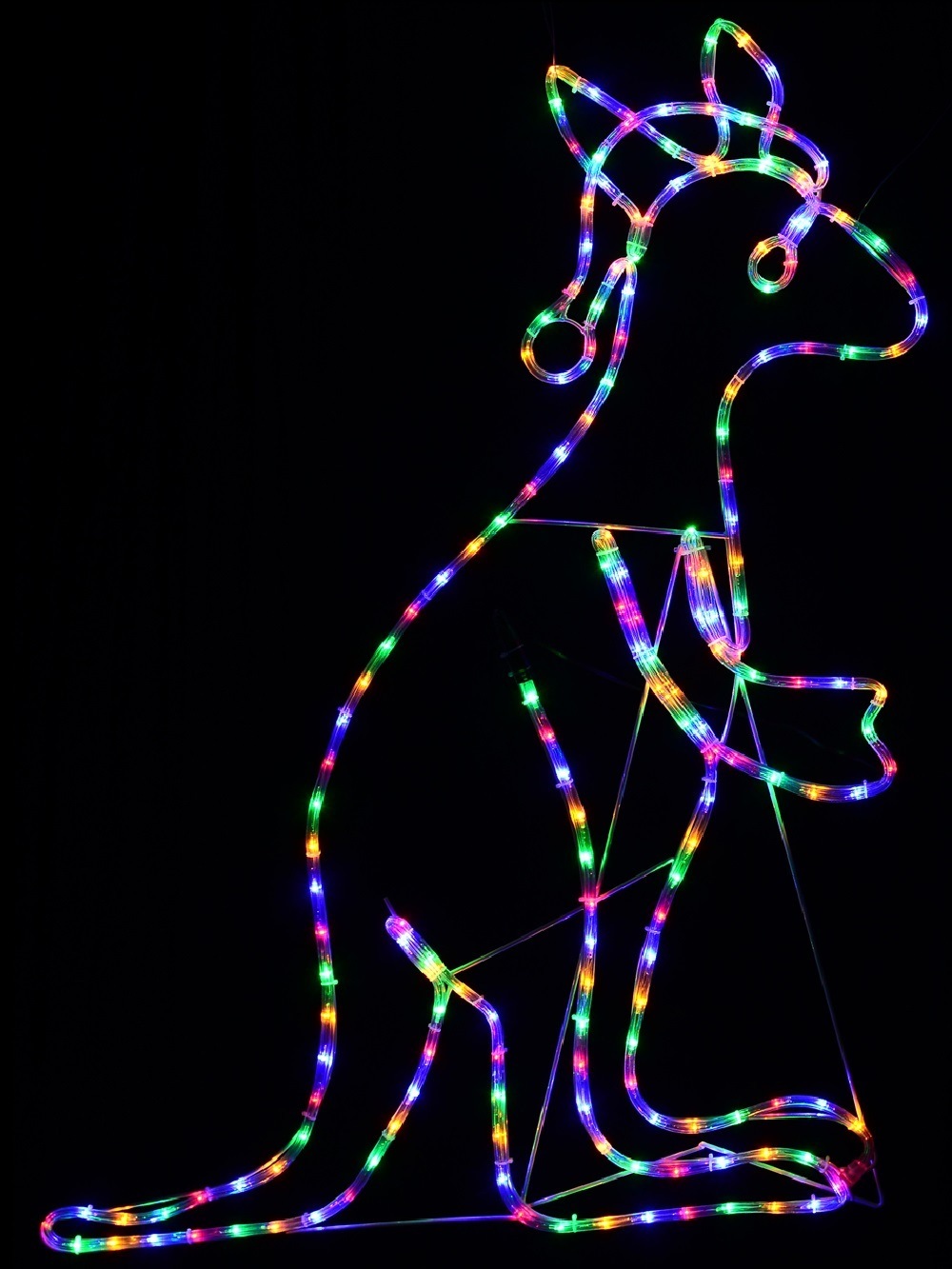 Buy Multi Colour LED Buru The Christmas Kangaroo Light Display ...