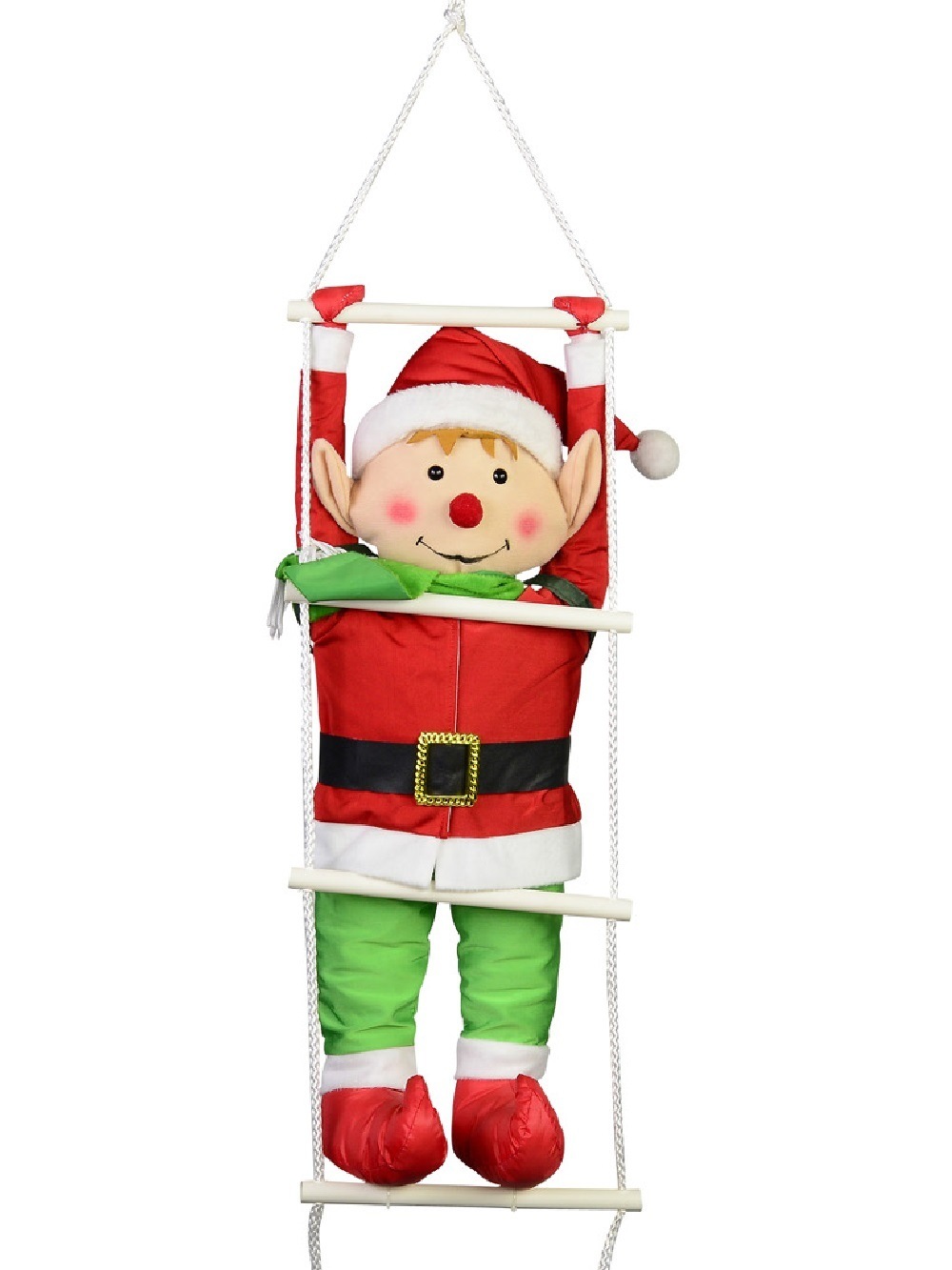 Buy Padded Christmas Elf Climbing Ladder Outdoor Hanging Decoration ...