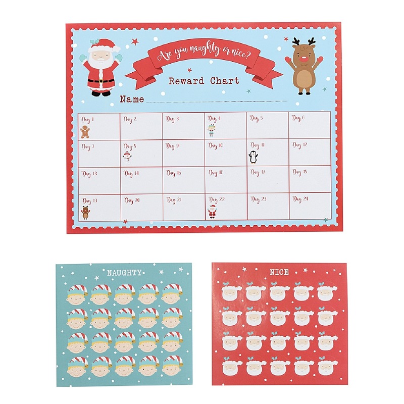 Buy Santas Naughty or Nice Reward Chart - Show Santa How Good You ...