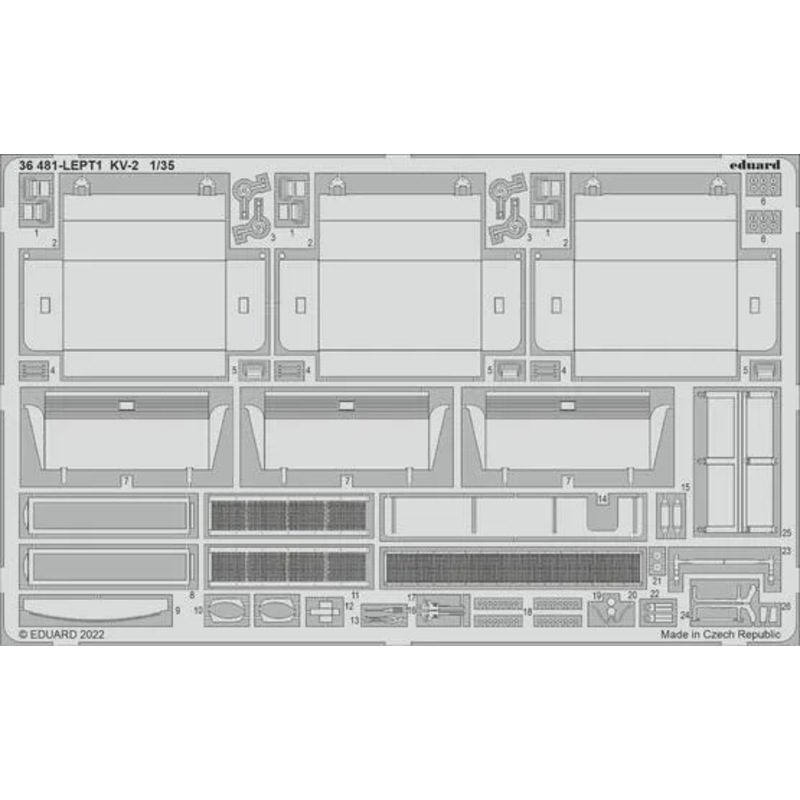 Buy Eduard 1/35 KV-2 (Tamiya) Photo Etch Set [36481] - MyDeal