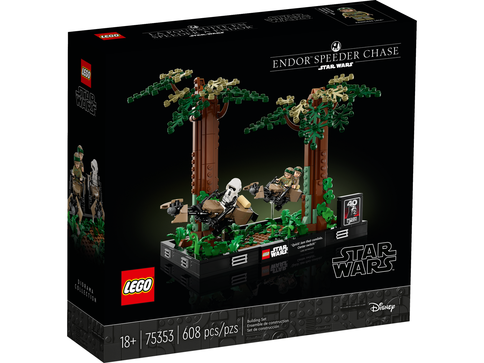Buy LEGO Star Wars Endor Speeder Chase Diorama 75353 - MyDeal Australia