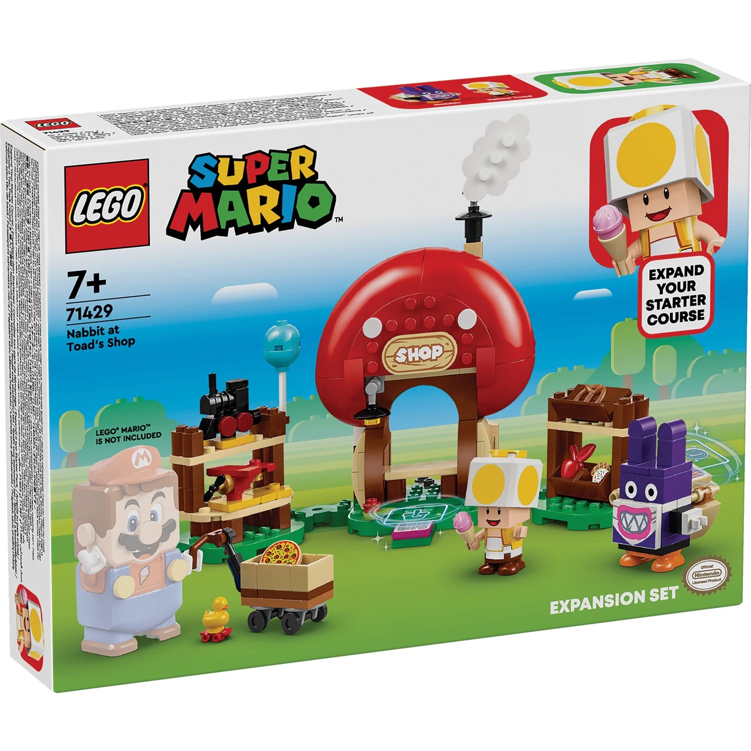 Buy LEGO Super Mario Nabbit at Toad's Shop Expansion Set 71429 - MyDeal ...