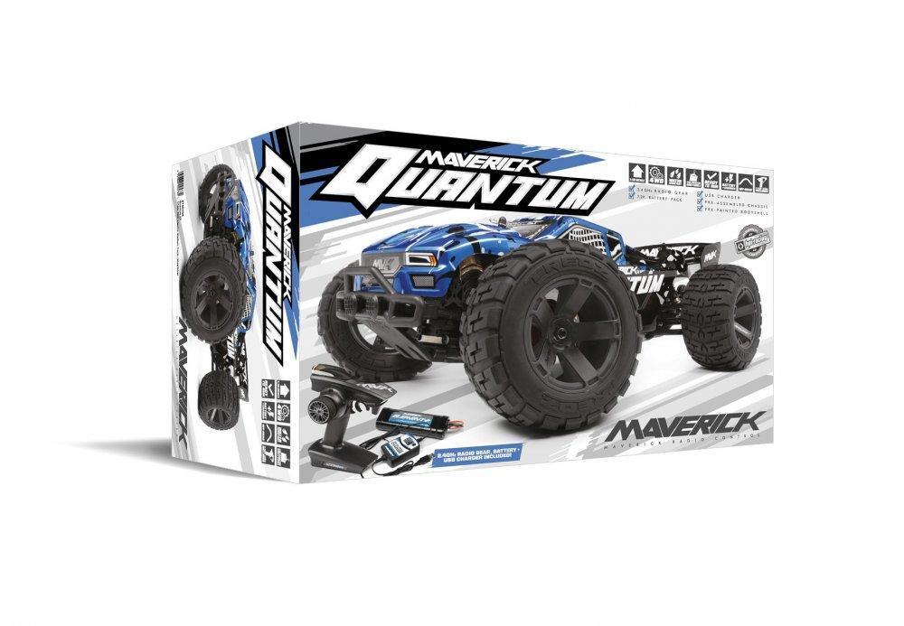 Buy Maverick Quantum XT 1/10 4WD Brushed Electric Truggy (Blue/Black ...