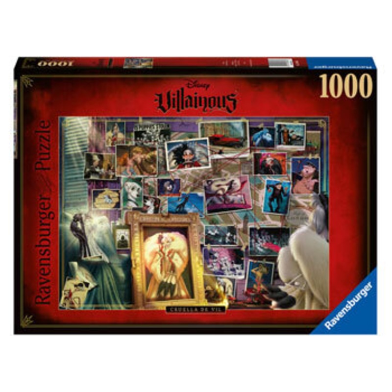Buy Ravensburger - 1000pc Villainous Cruella Deville Jigsaw Puzzle ...