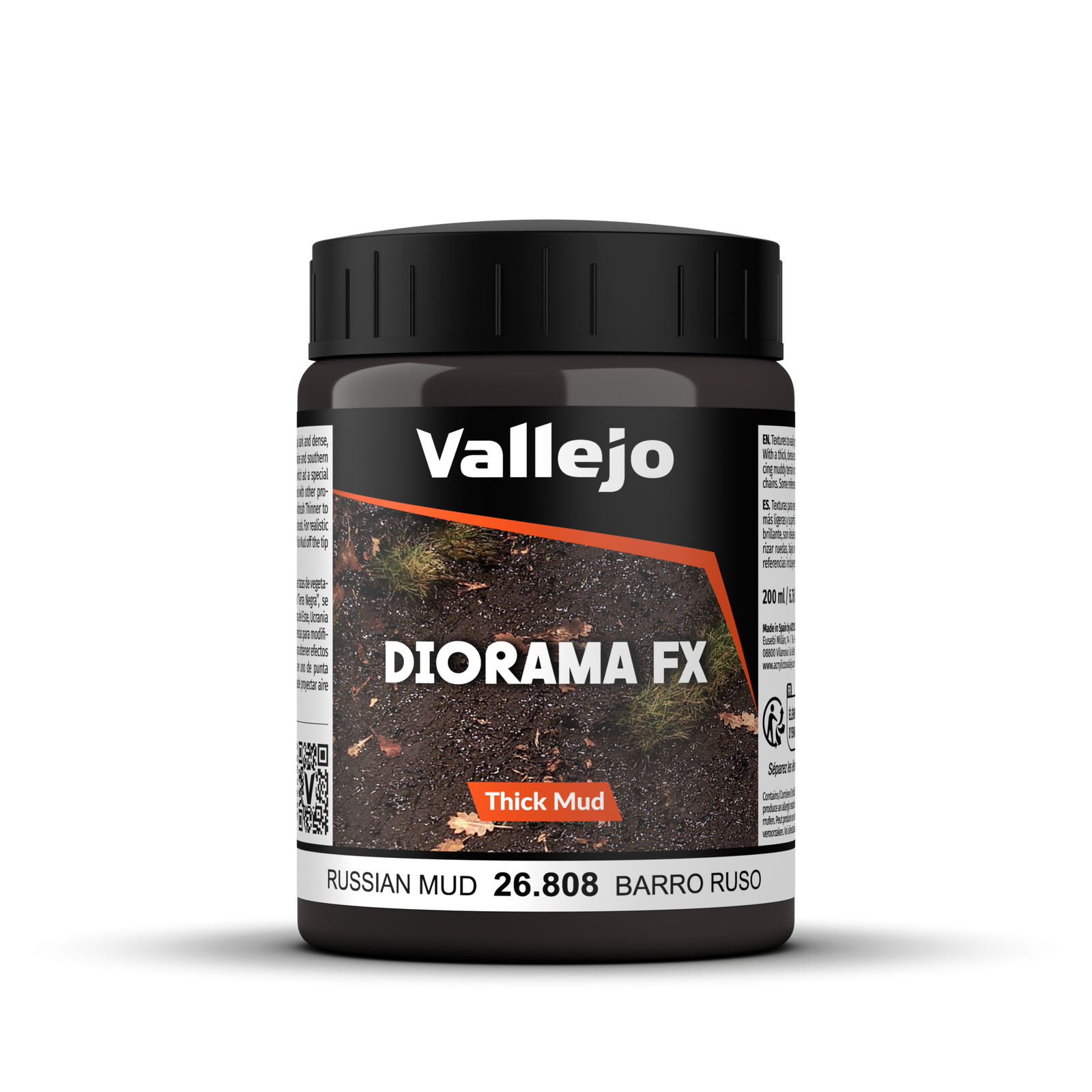 Buy Vallejo Diorama FX Thick Mud Textures Russian Thick Mud 200ml ...