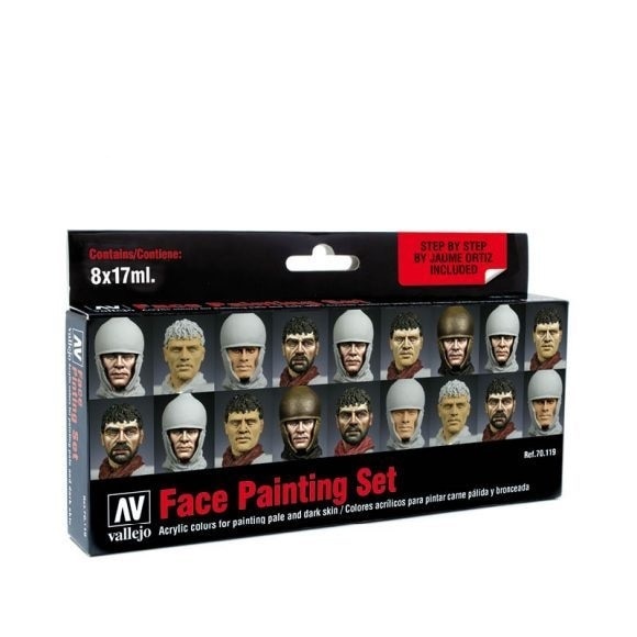 Buy Vallejo Model Colour Faces Set Jaume Ortiz + instruc Box Acrylic ...