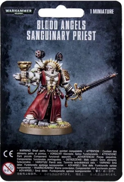 Buy Warhammer 40K: Blood Angels Sanguinary Priest 2020 - MyDeal Australia