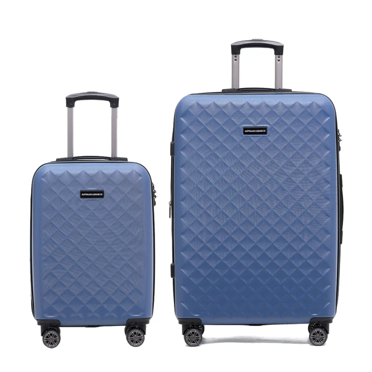 Buy Aus Suitcase Venice 4-Wheel Expandable Suitcase Set of 2 - Indigo ...