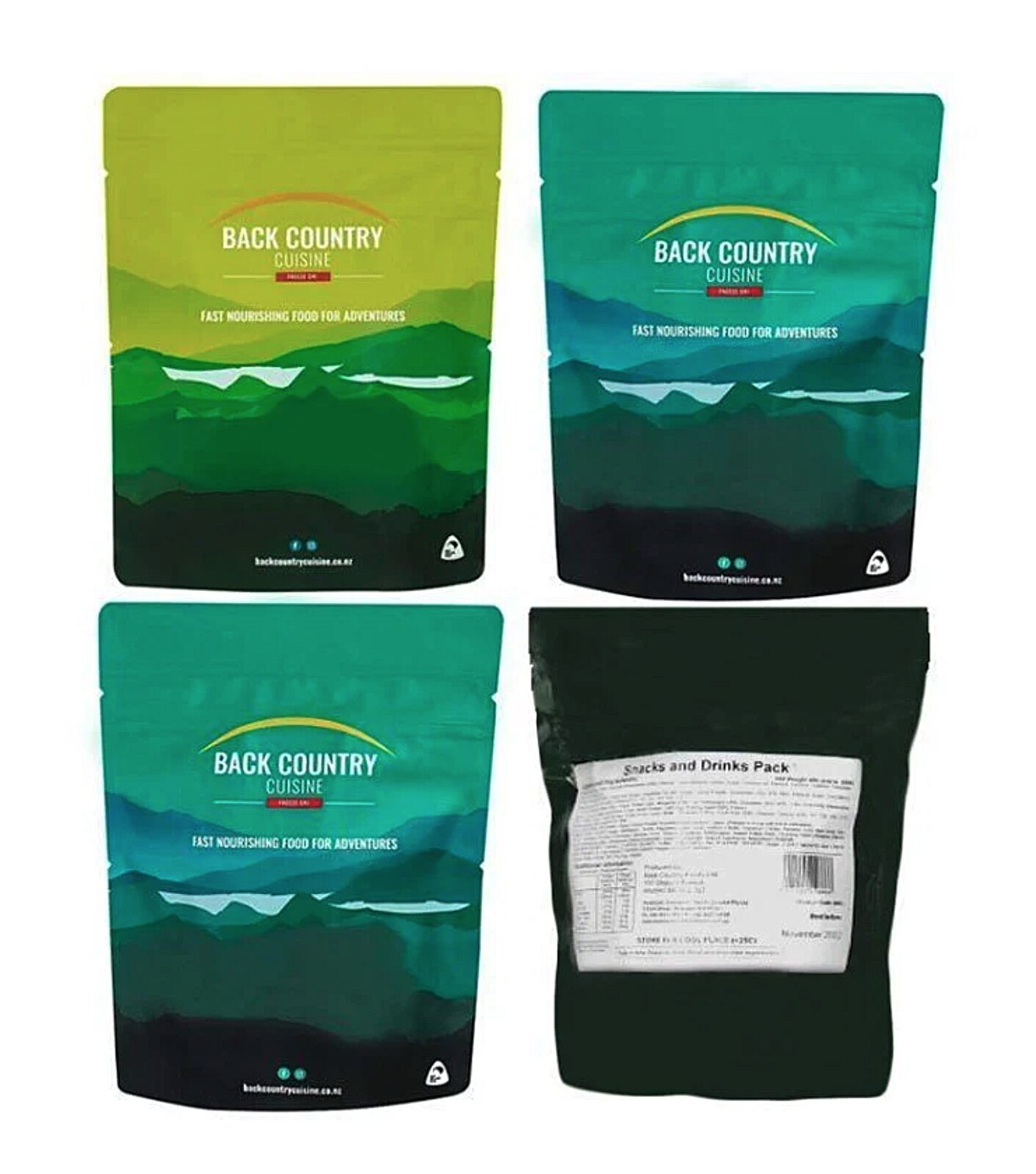 Buy Back Country Cuisine One Day Ration Pack - Vegan - MyDeal Australia