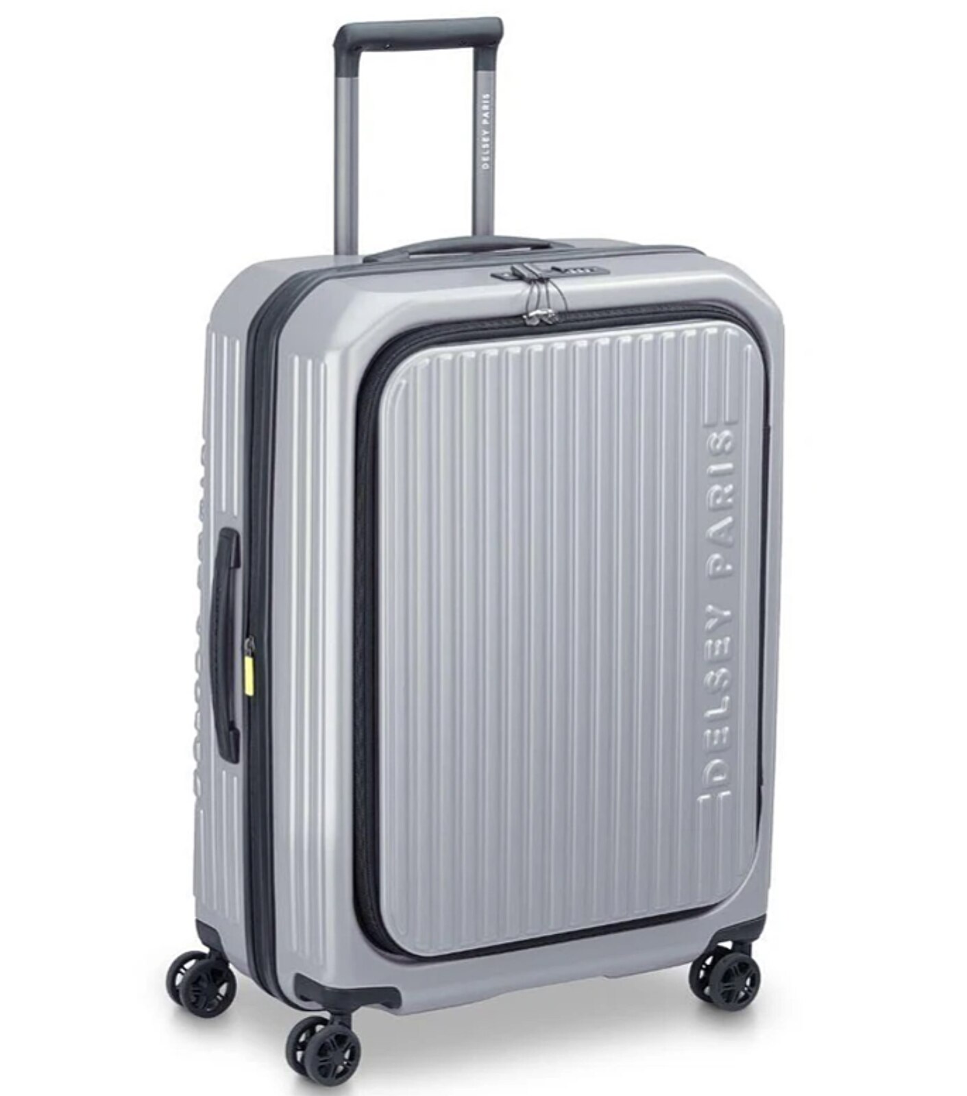 Buy Delsey Securtime Zip 66 cm Top Opening 4-Wheel Expandable Suitcase ...