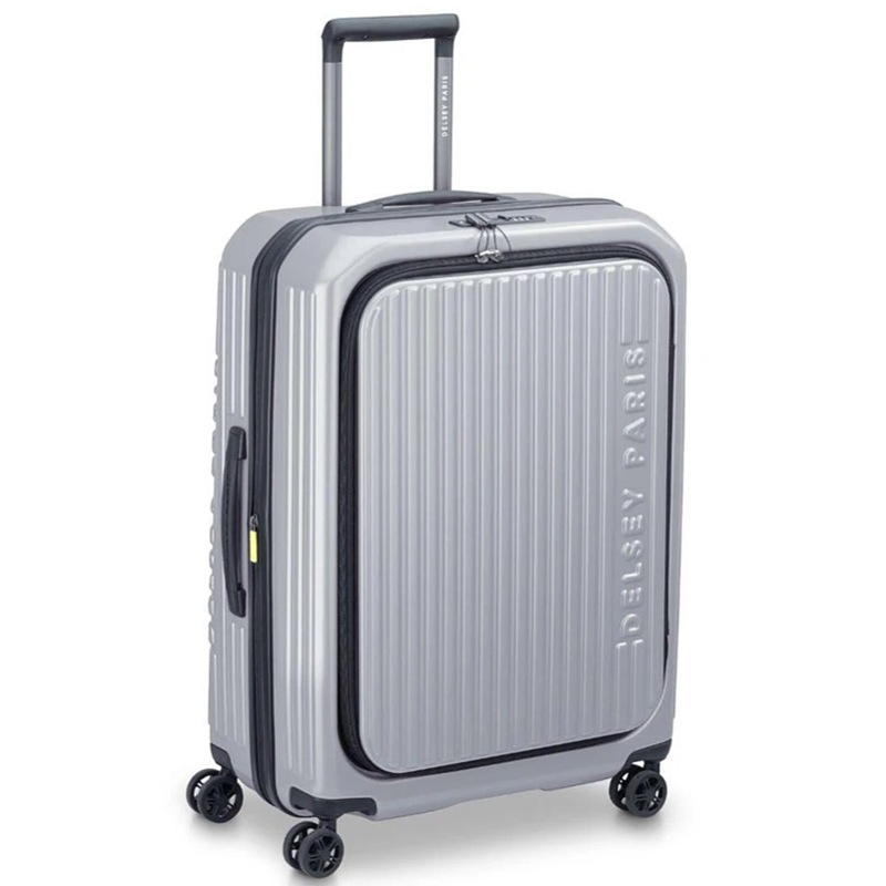 Buy Delsey Securtime Zip 66 cm Top Opening 4-Wheel Expandable Suitcase ...