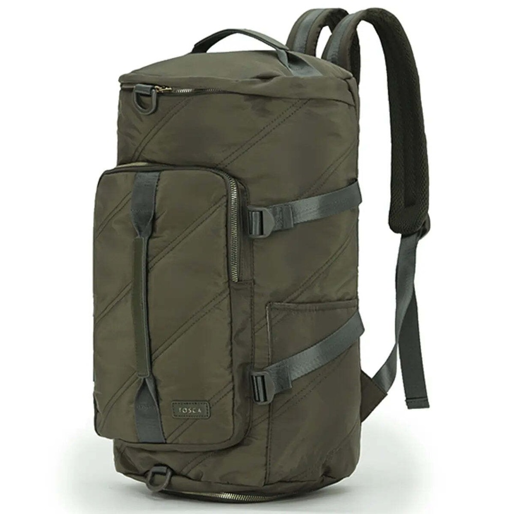 Buy Tosca Harlow Barrel Backpack Tote - Khaki Stitch - MyDeal Australia