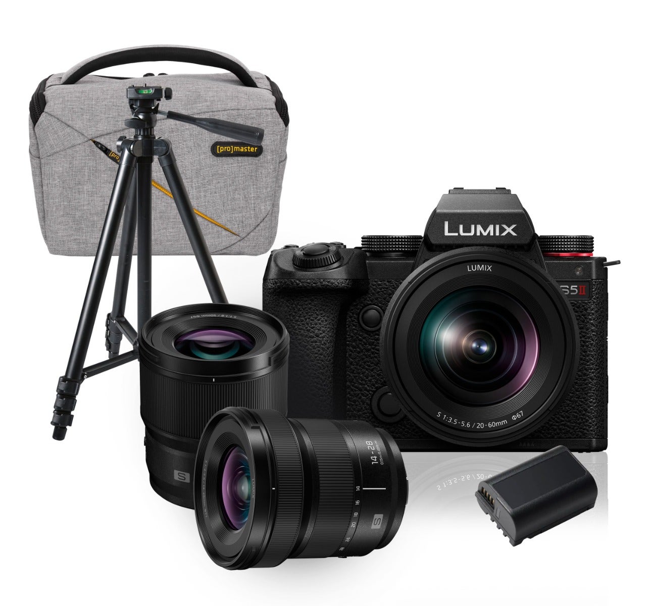 Buy Panasonic Lumix S5II Body w/Lu mix 20-60mm,S 50mm &Bonus Batt Bag ...