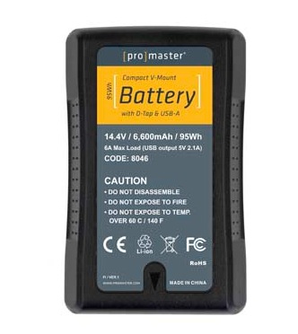 Buy ProMaster V-Mount Battery/Char ger Kit 95Wh with D-Tap & USB-A ...