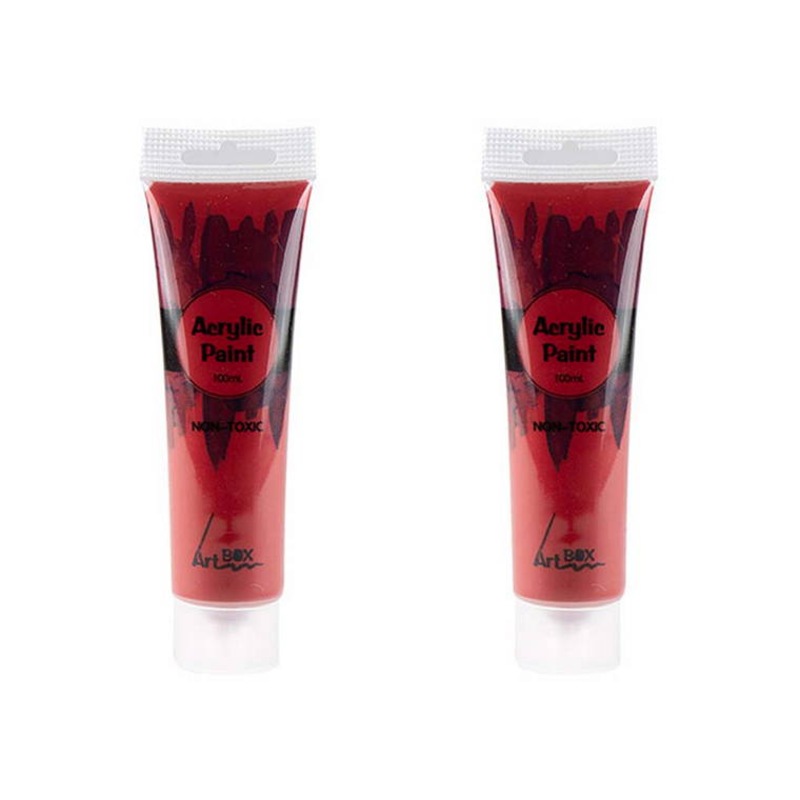 Buy Acrylic Paint Tube, Maroon - MyDeal
