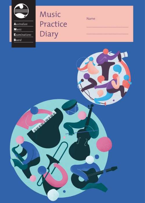 Buy AMEB Music Practice Diary Azure Design - MyDeal Australia