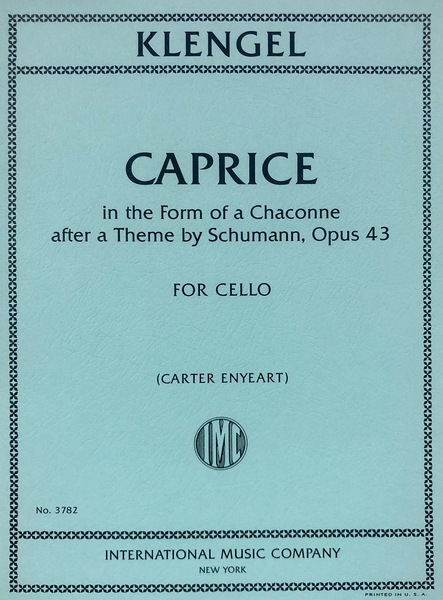 Buy Caprice after a Theme by Schumann Op 43 Cello - MyDeal Australia
