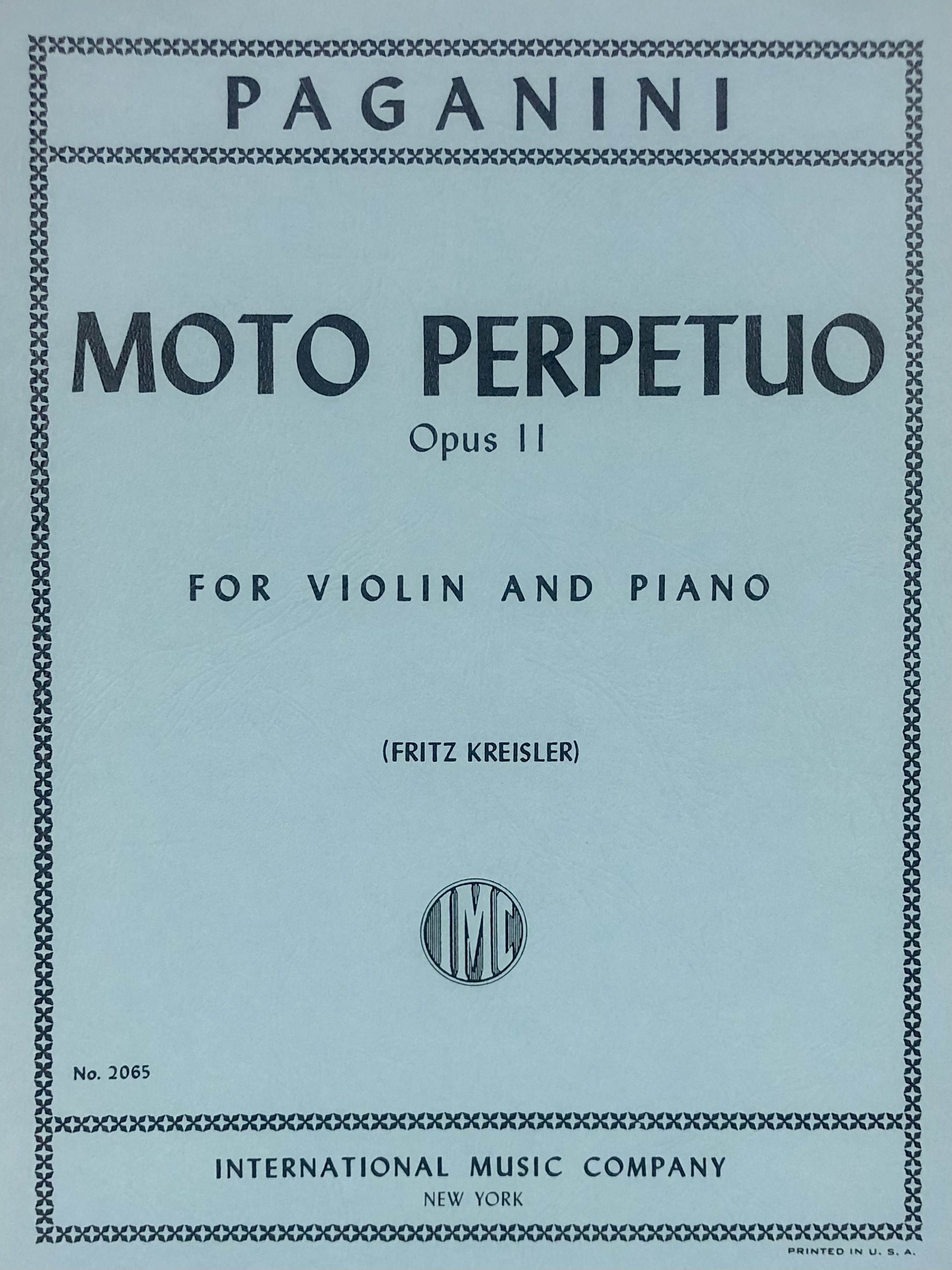Buy Moto Perpetuo Op 11 Violin, Piano - MyDeal Australia
