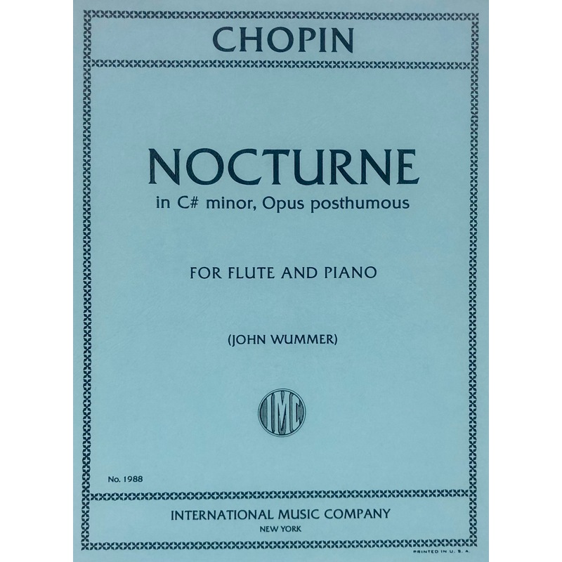 Buy Nocturne C# minor Op posthumous Flute, Piano - MyDeal