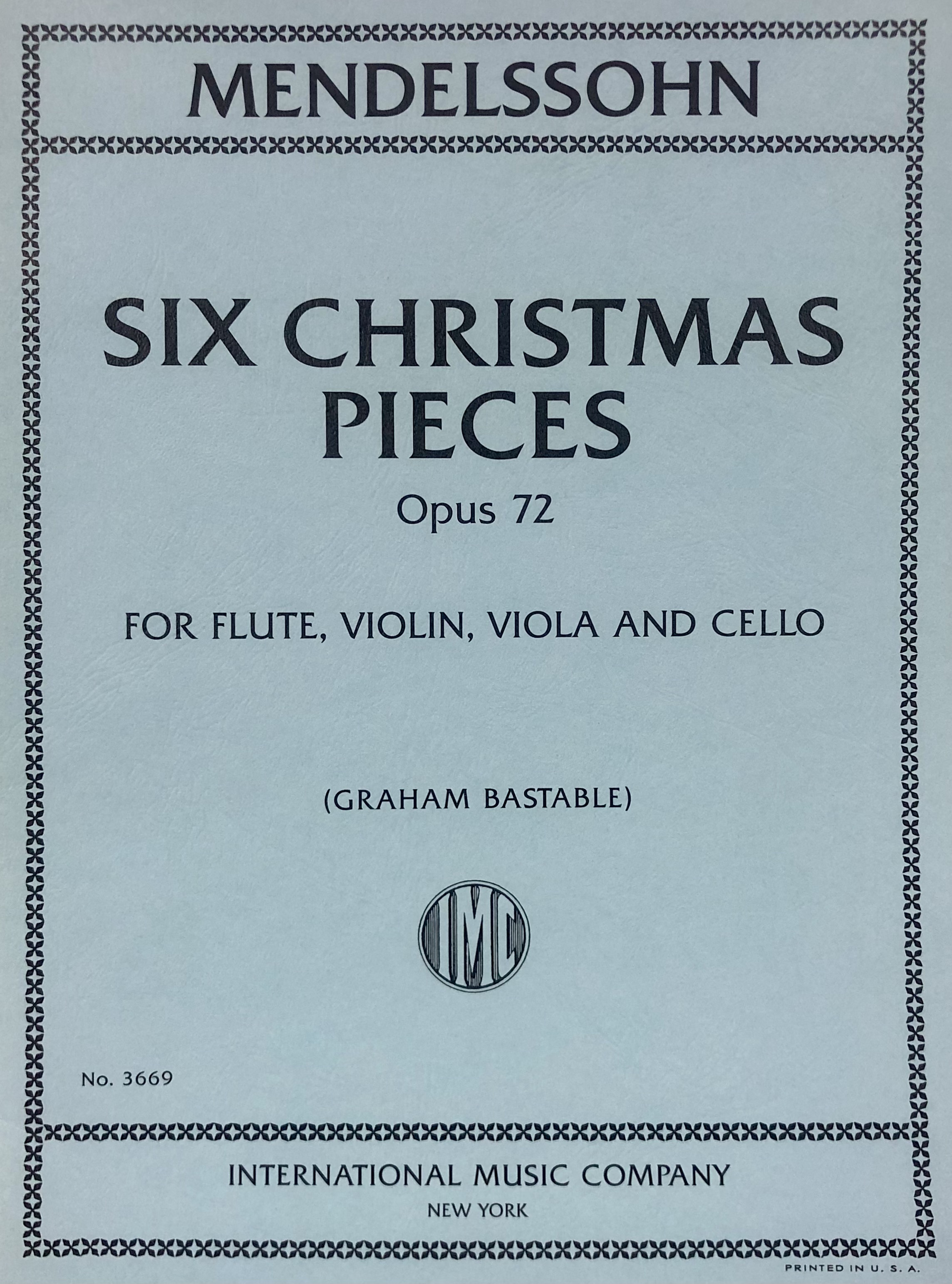 Buy Six Christmas Pieces Op 72 Flute, Violin, Viola, Cello - MyDeal ...