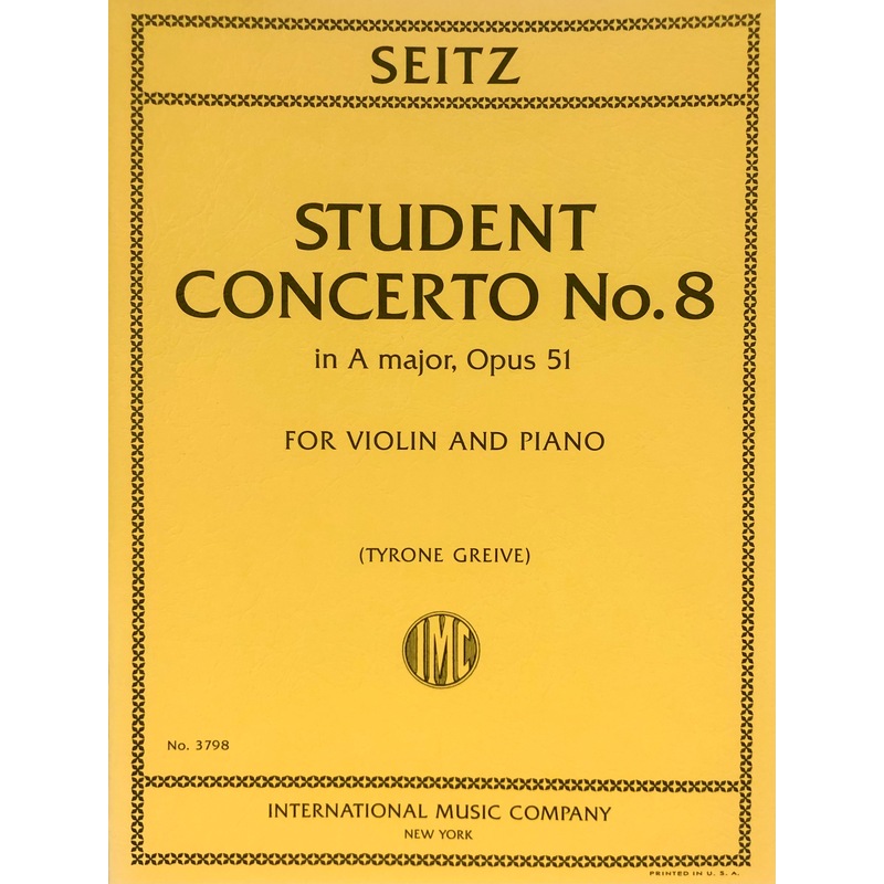 Buy STUDENT CONCERTO NO8 A MAJOR OPUS 51 VLN/PNO - MyDeal