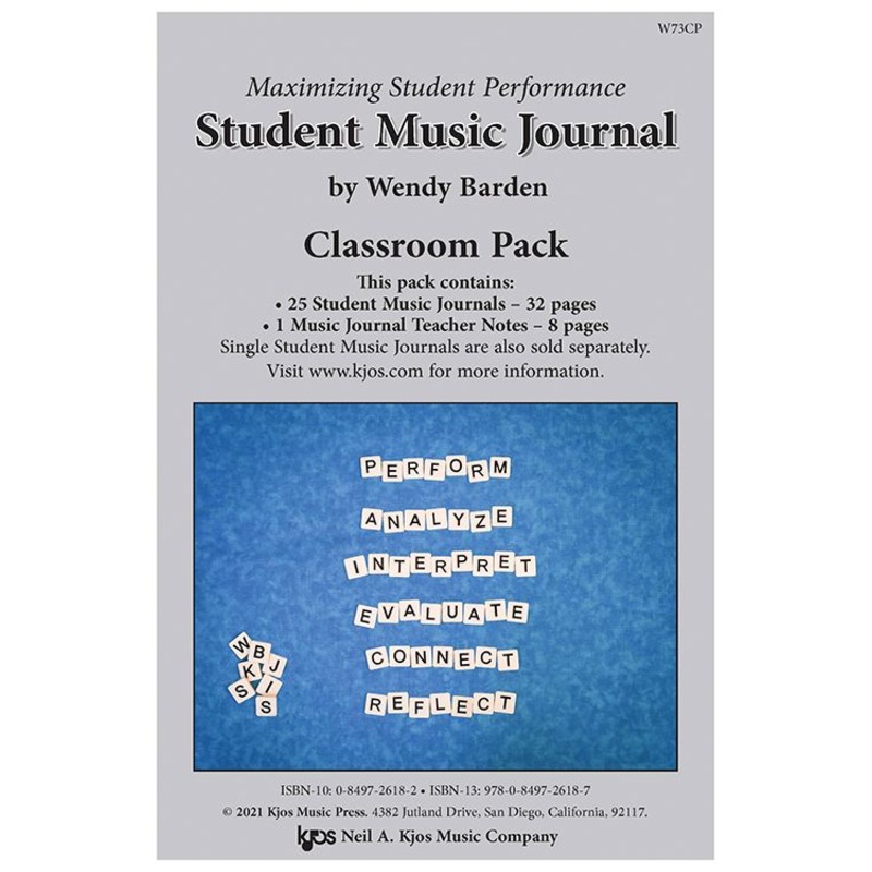 Buy Student Music Journal Classroom Pack - MyDeal