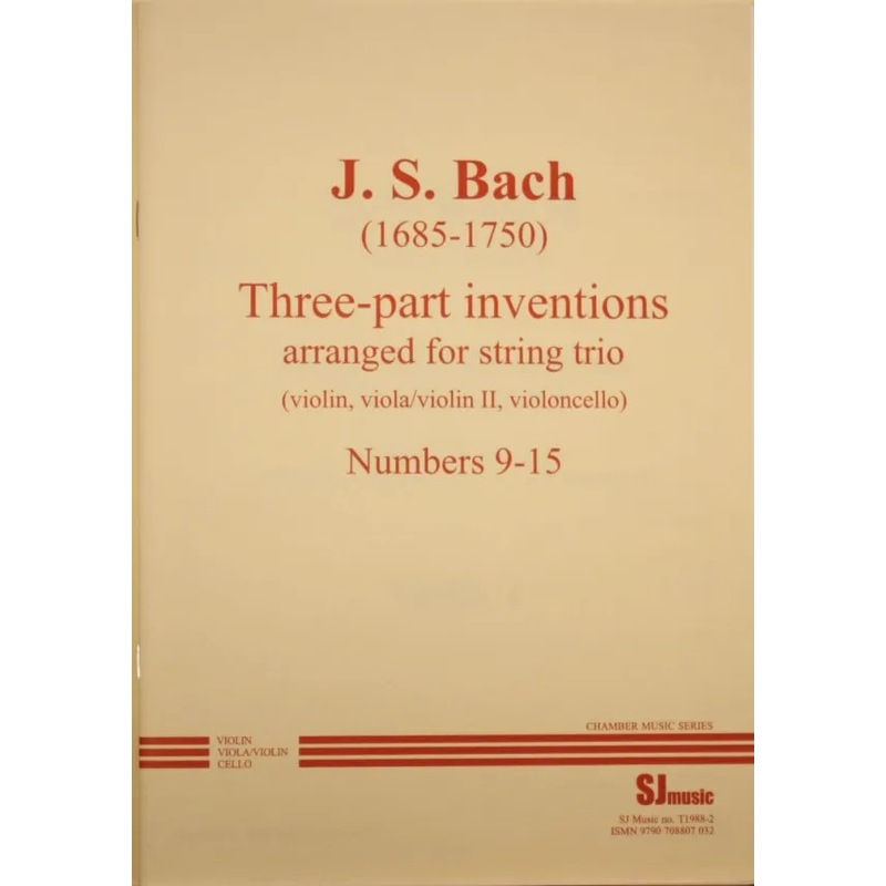 Buy Three-part inventions No 9-15 for String Trio - MyDeal