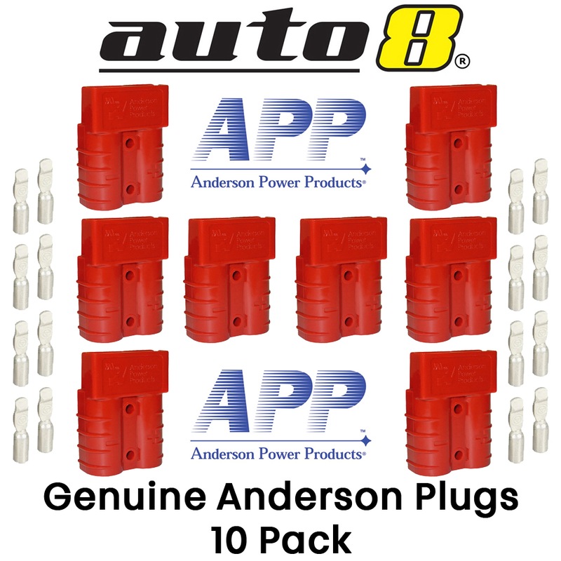 Buy 8 x Genuine Red Anderson Plug connector 50A 6AWG Caravan Trailer ...