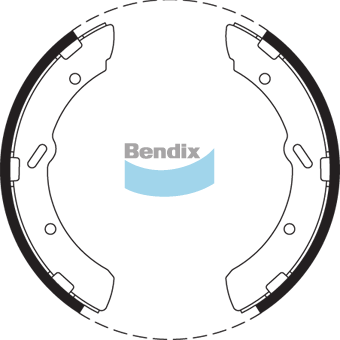 Buy Bendix Brake Shoe Set for Mitsubishi Fuso Canter FE, FE639C, FE639E ...